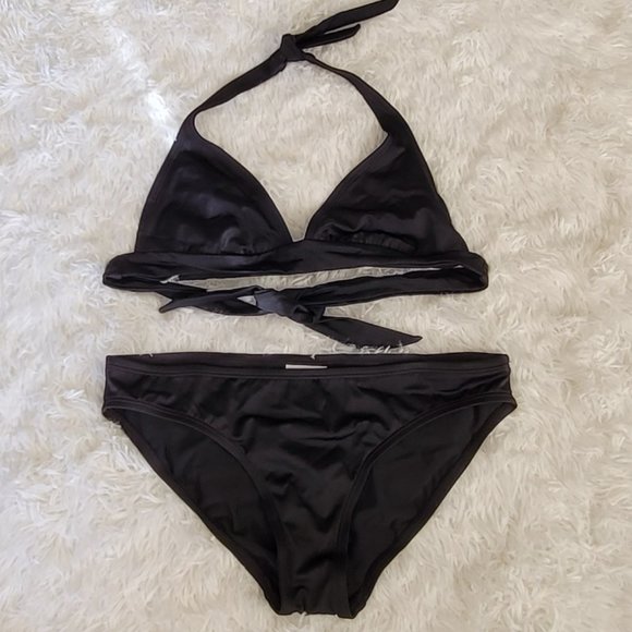 Speedo | Swim | Speedo Black Bikini Set Size Large | Poshmark